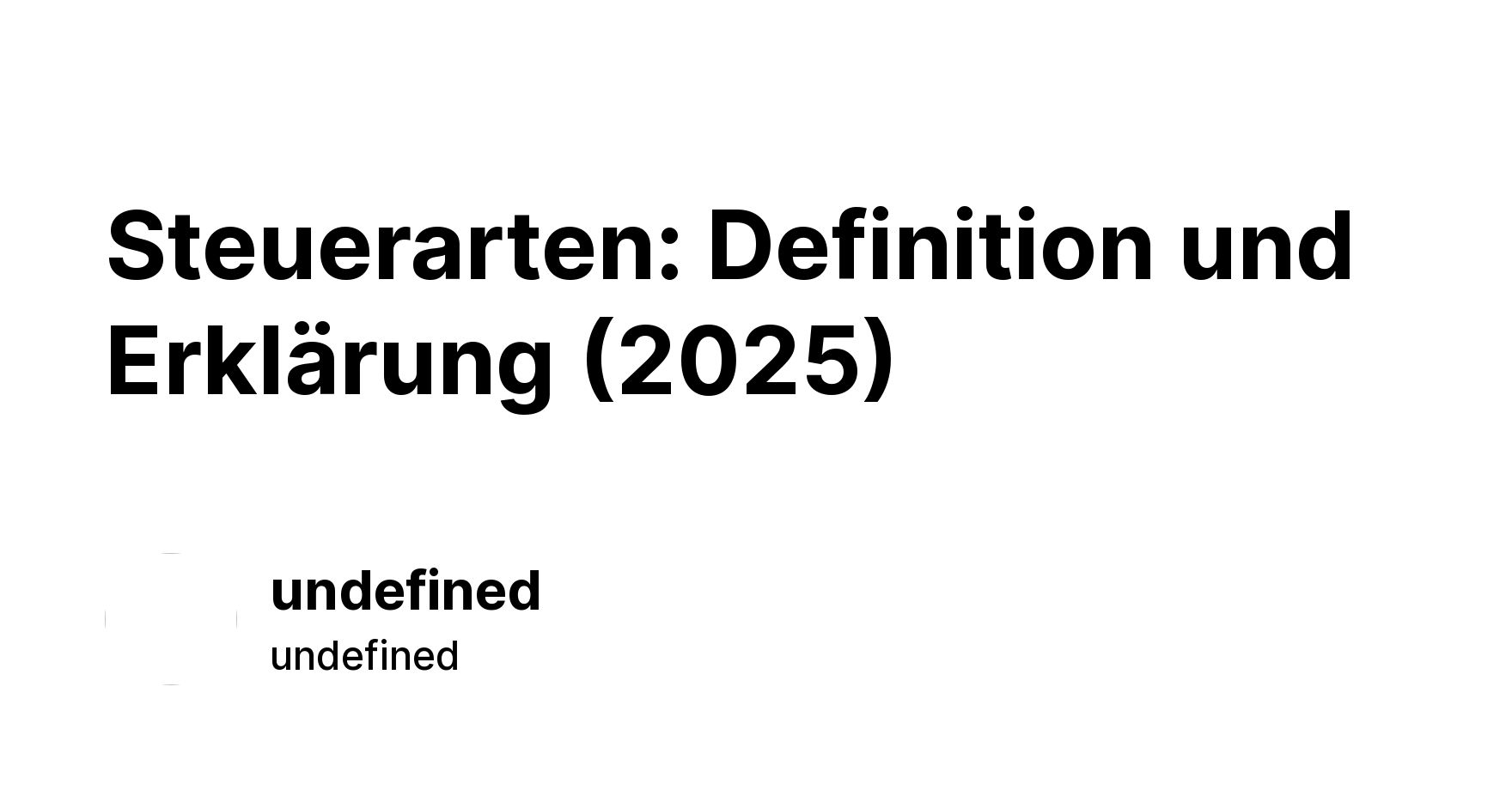 Steuerarten: Definition und Erklärung (2025) - ikas